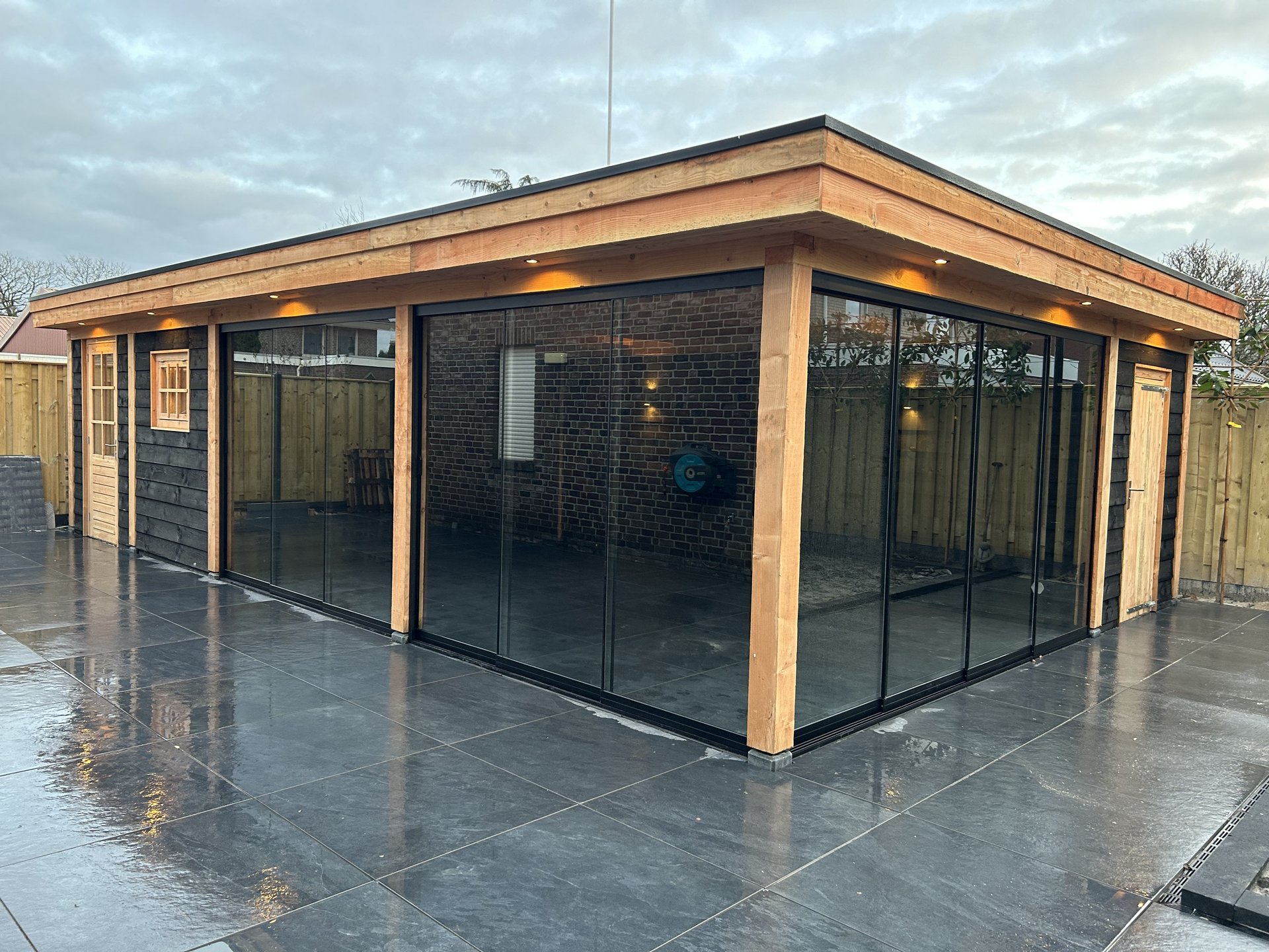 Overkapping met schuur – JR Overkappingen