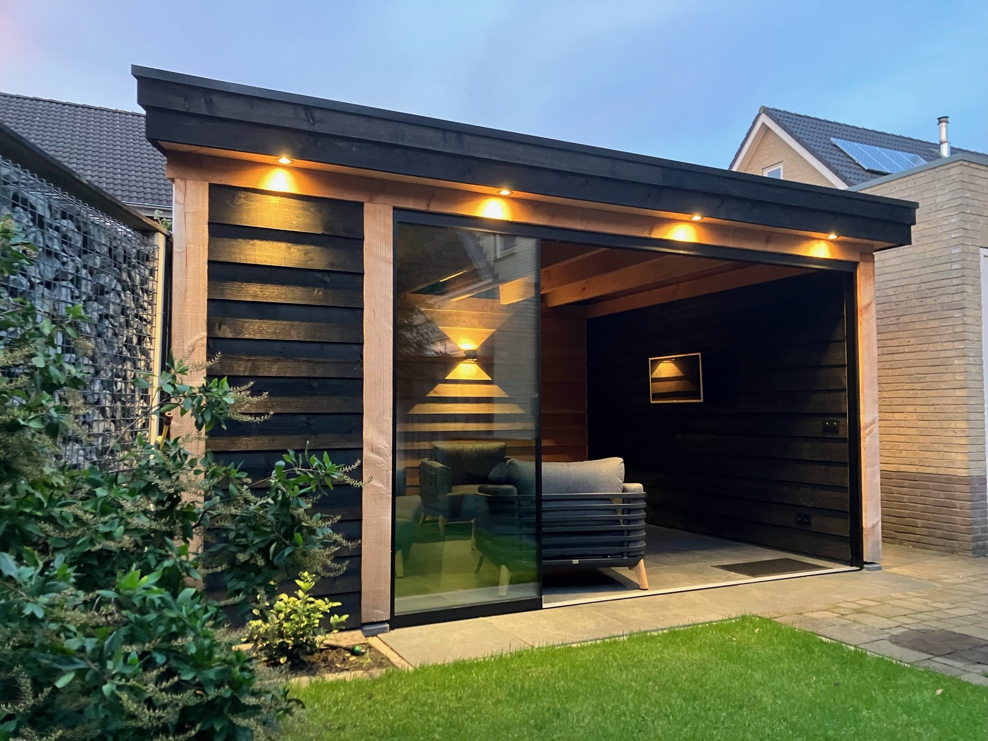 Overkapping met schuifdeuren – JR Overkappingen